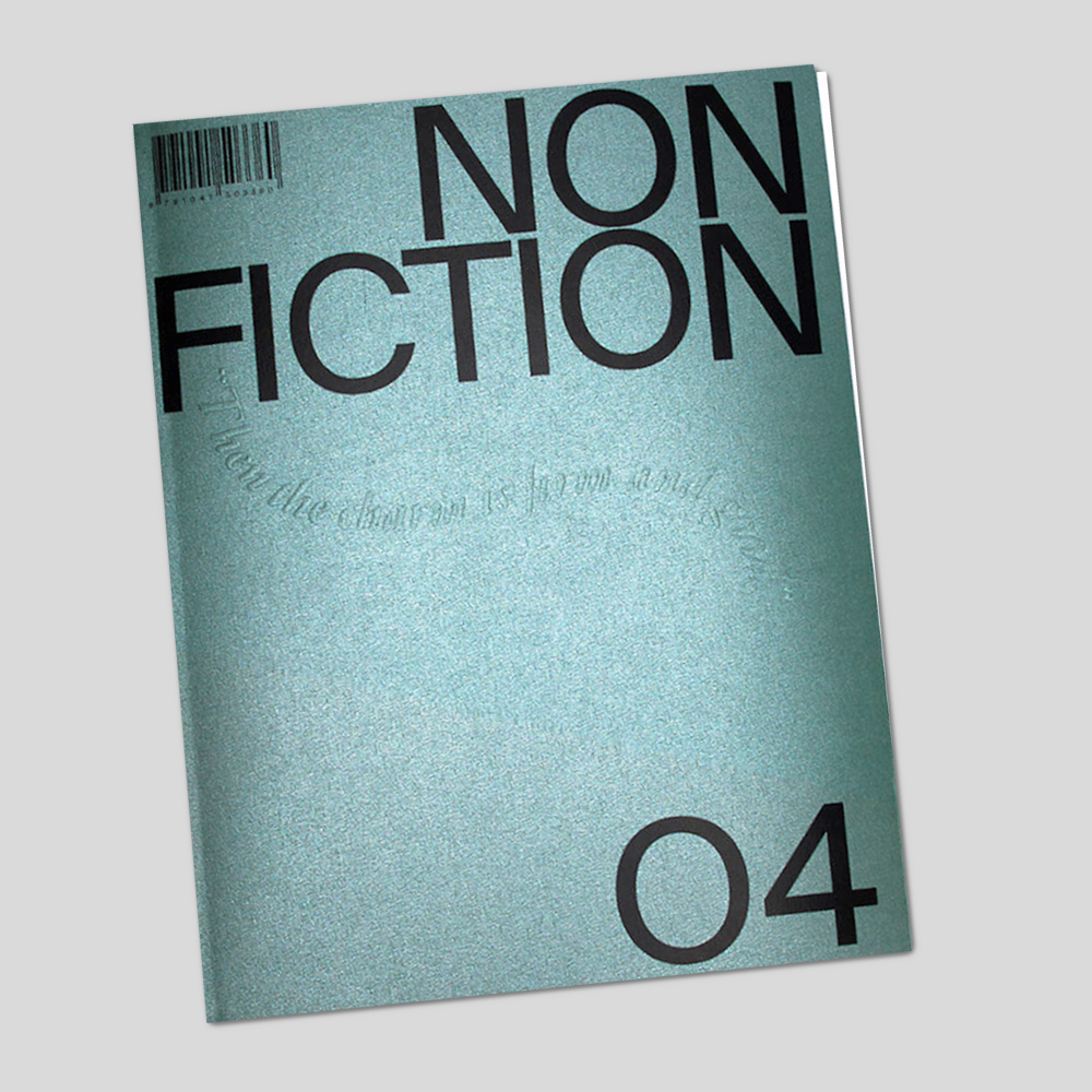 Nonfiction #4 – Cahier Central