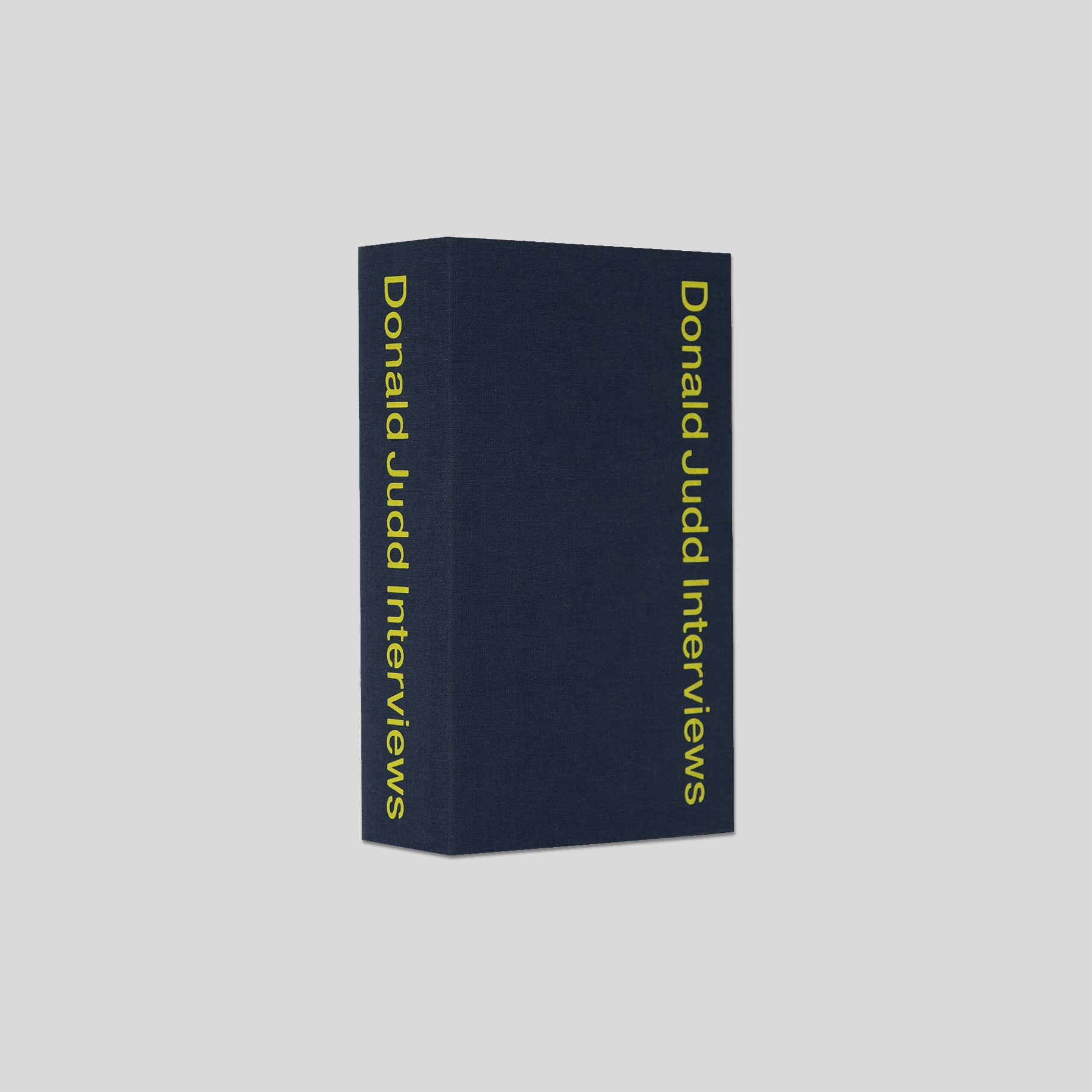 Donald Judd interviews – Cahier Central