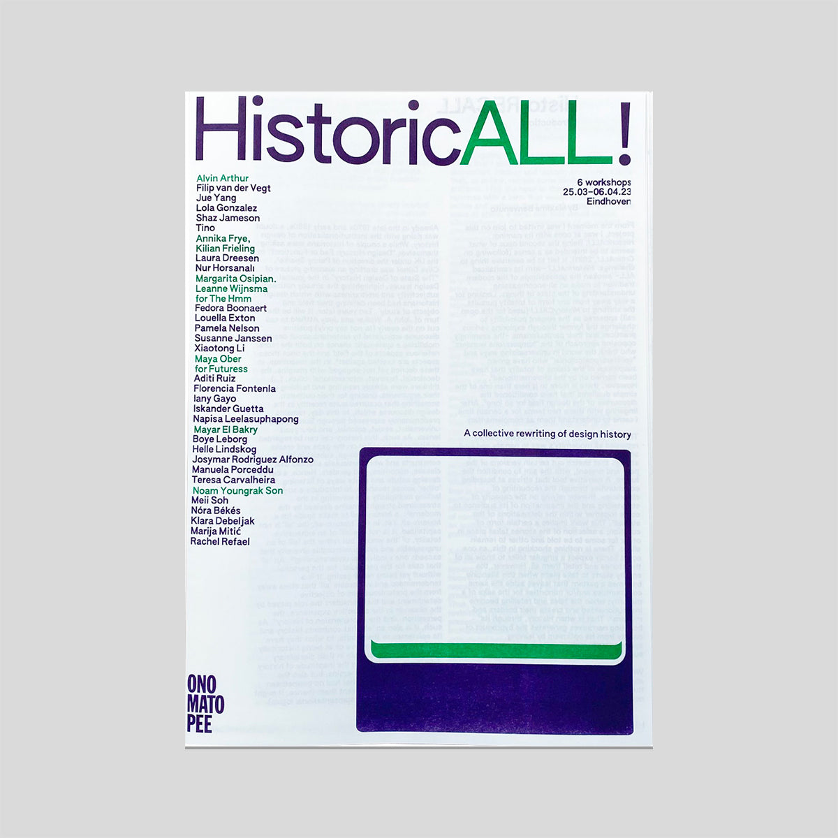 HistoricALL! A collective rewriting of design history – Cahier Central