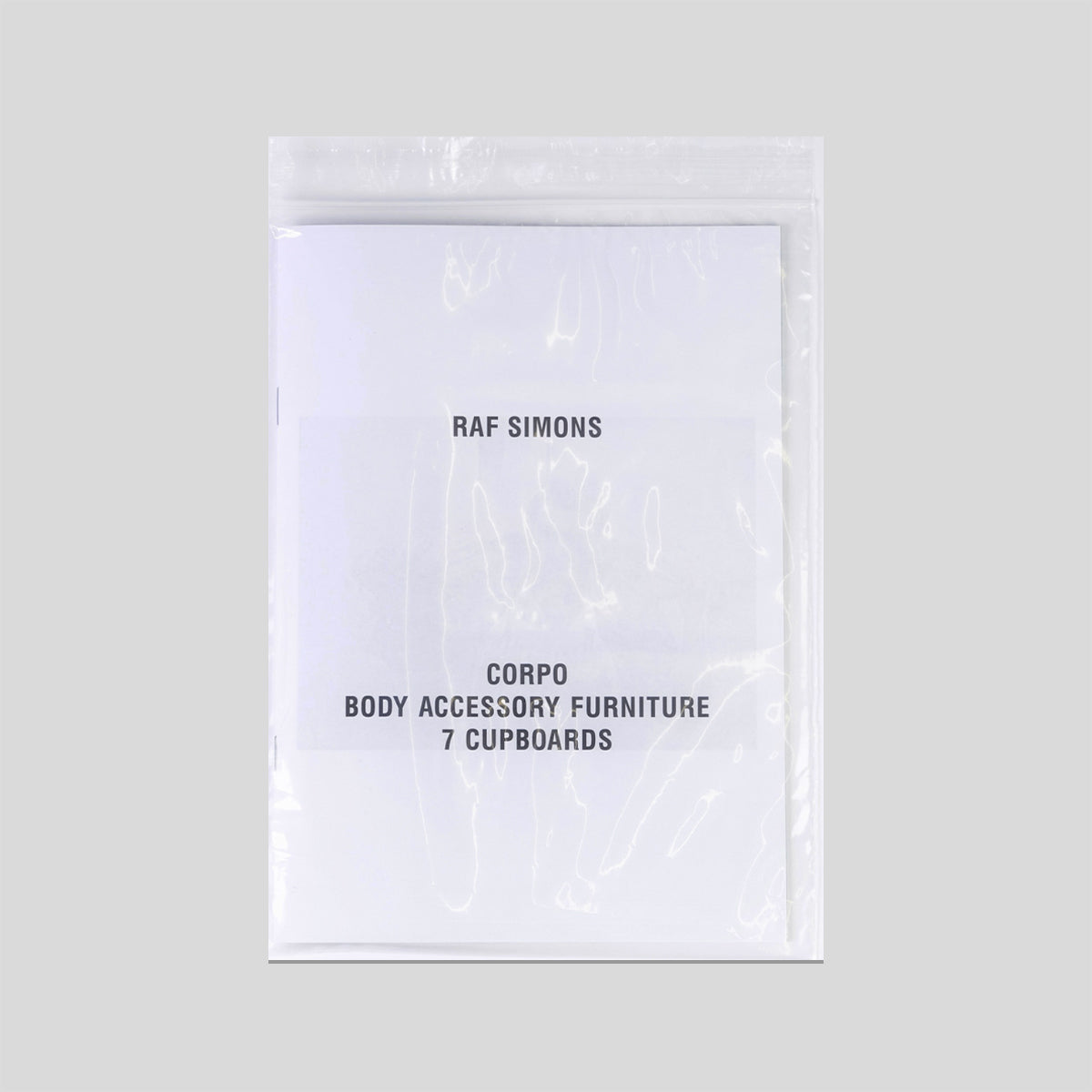 Corpo Body Accessory Furniture 7 Cupboards - Raf Simons – Cahier Central
