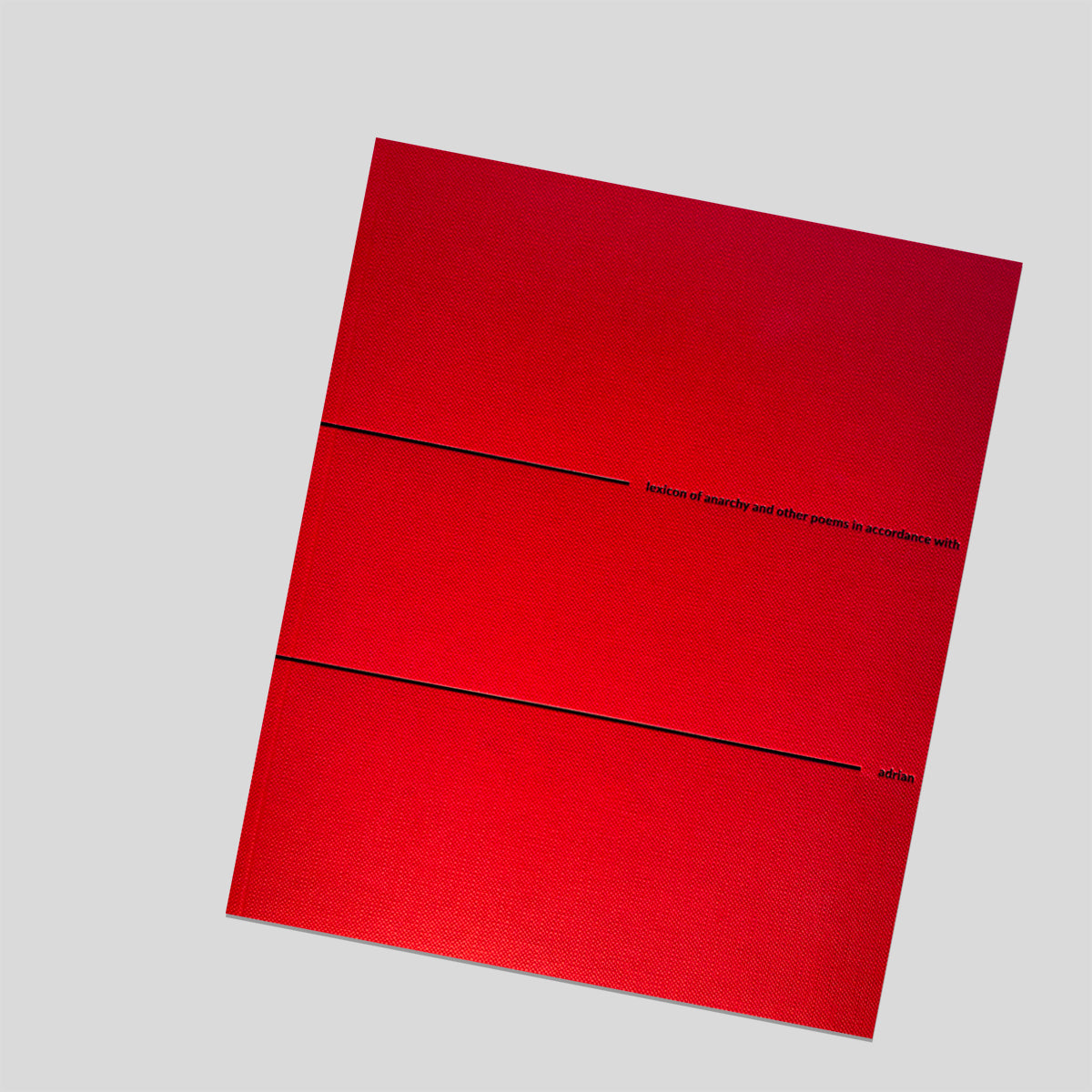 Lexicon of Anarchy - Adrian Nichols – Cahier Central